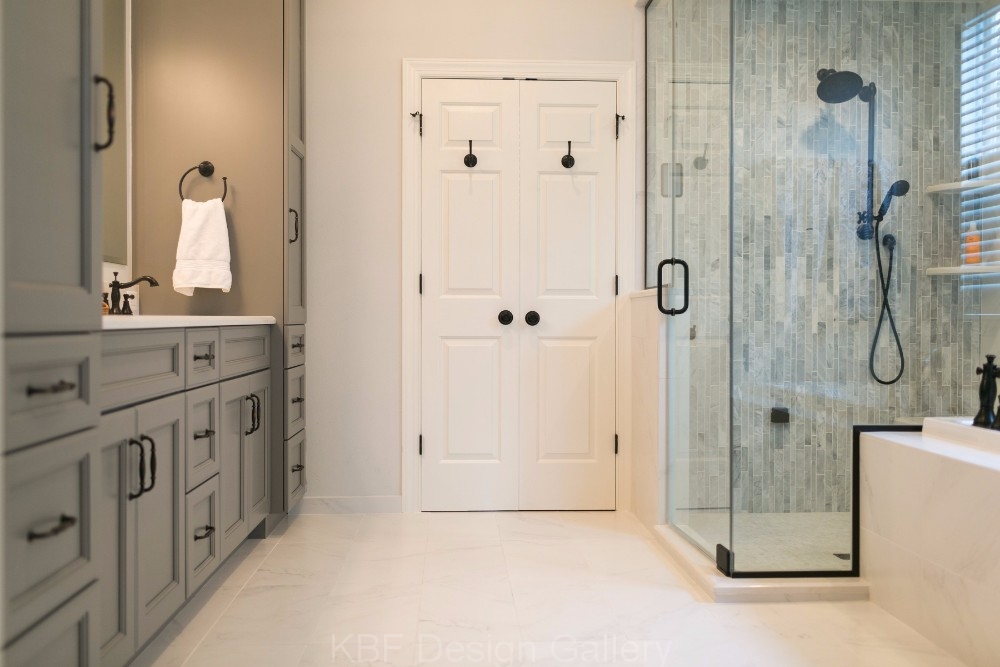 Master Bathroom with Steam Shower - KBF Design Gallery